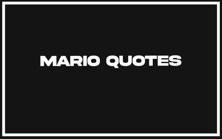 171 Best Mario Quotes (with Explanation) - Signatures Of Success